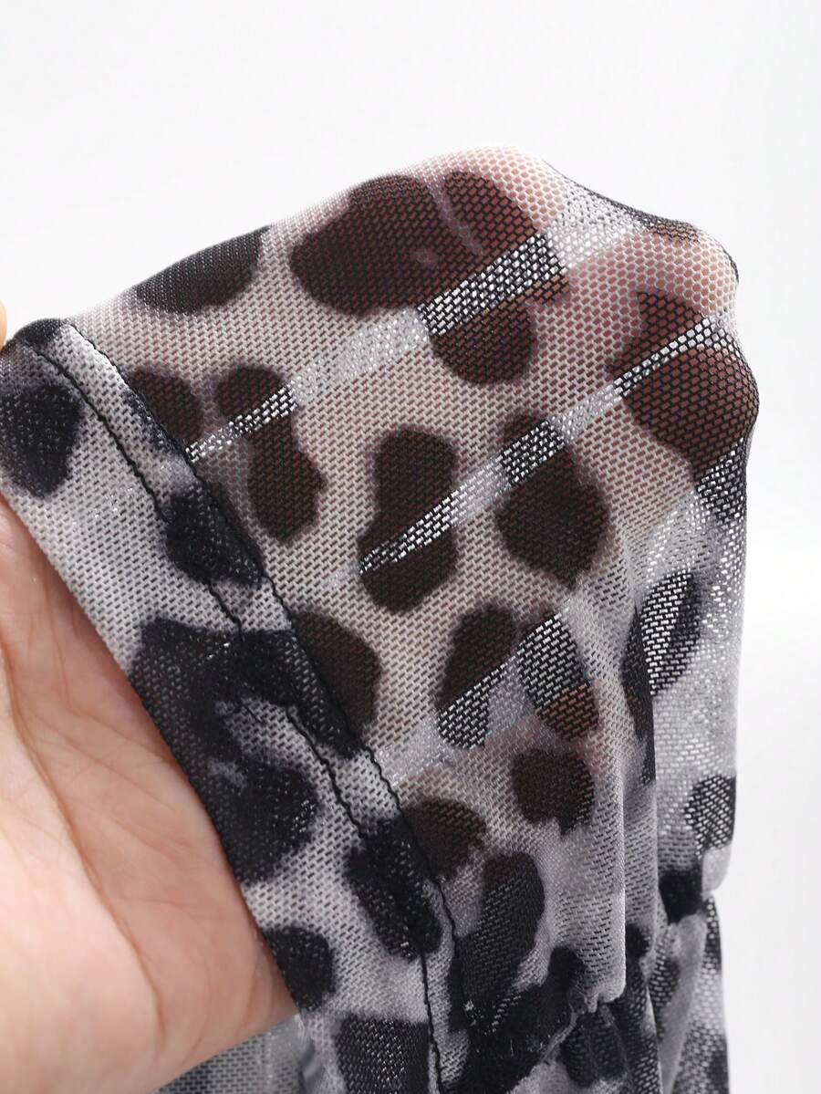 DAZY Leopard Print Ruched Bust Camisole Top | SHEIN USA