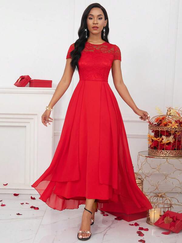 Search Long red dress | SHEIN USA