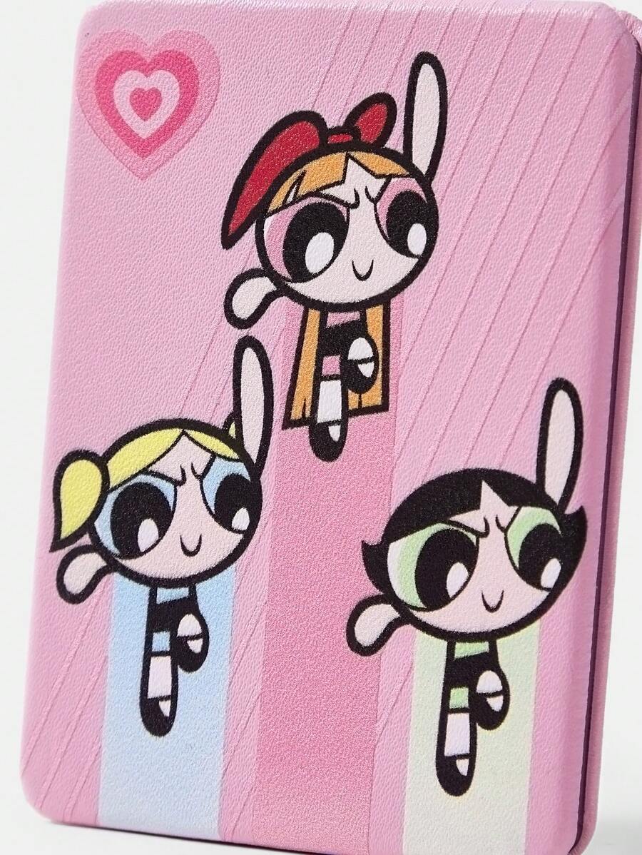 THE POWERPUFF GIRLS X SHEIN Cartoon Printed Portable Folding Mirror ...