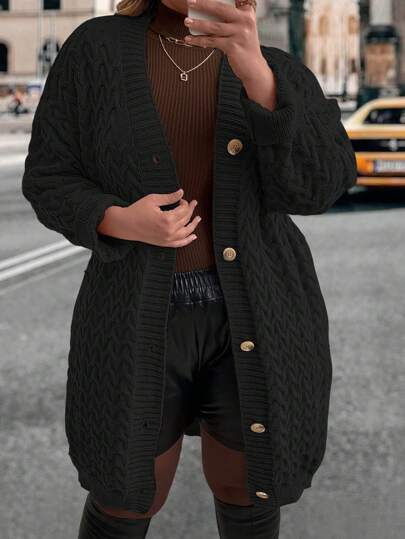 Shop Plus Size & Curve Cardigans | Women's Sweaters Online | SHEIN USA