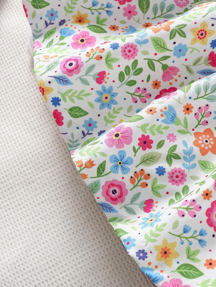 SHEIN 2 peças Vestido de alça casual para bebês meninas, um vestido ...