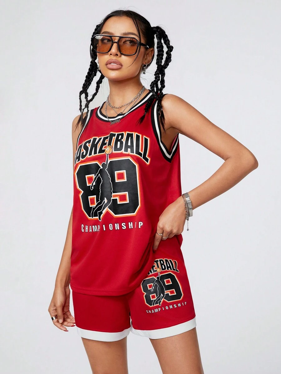 SHEIN Coolane Women's Streetwear Sportswear Blockcore Sport Basketball ...