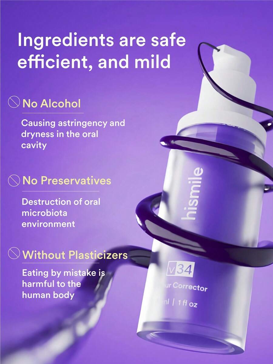 Hismile V34 Colour Corrector Serum Purple Teeth Whitening Teeth ... Hismile V34 Colour Corrector Serum Purple Teeth Whitening Teeth ...