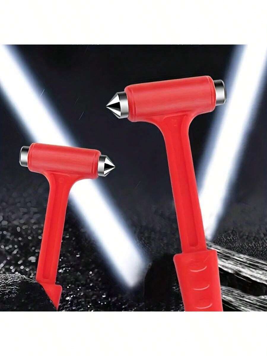 JUEMEL Multifunctional Safety Hammer Window Breaker, Long Handle Solid ...