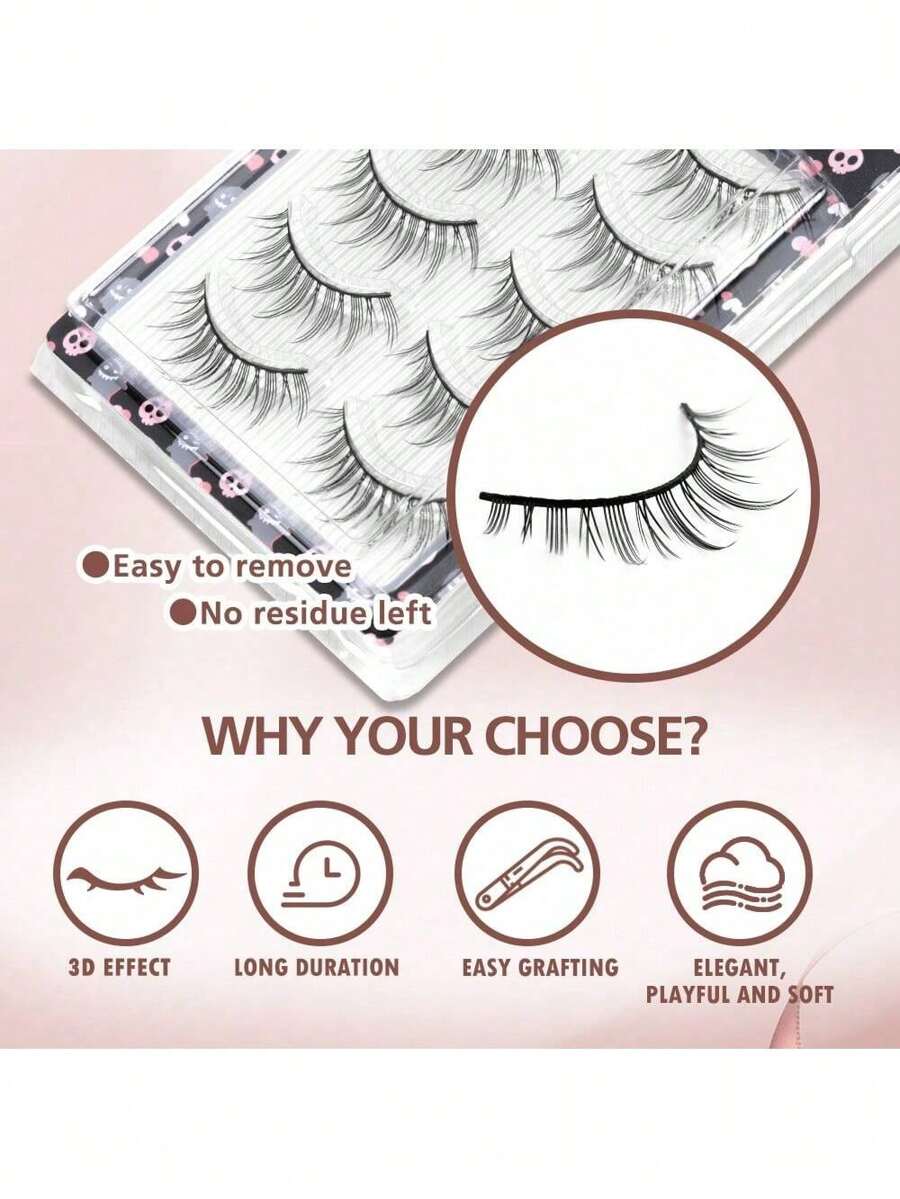 5 Pairs Lash Clusters Natural Look DIY Lash Extension Lashes That Look ...