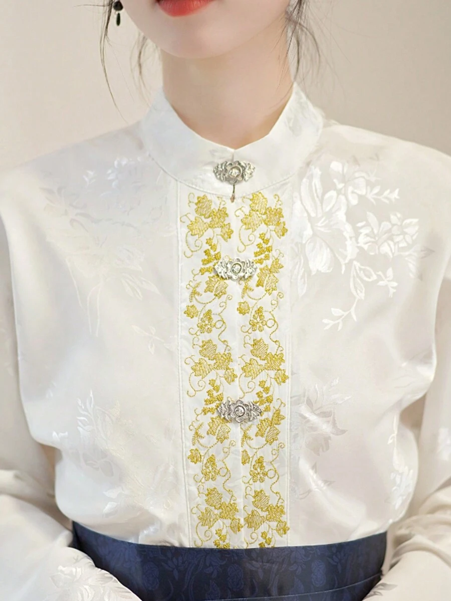 Chinese Style Ancient Costume New Chinese Hanfu Top With Traditional