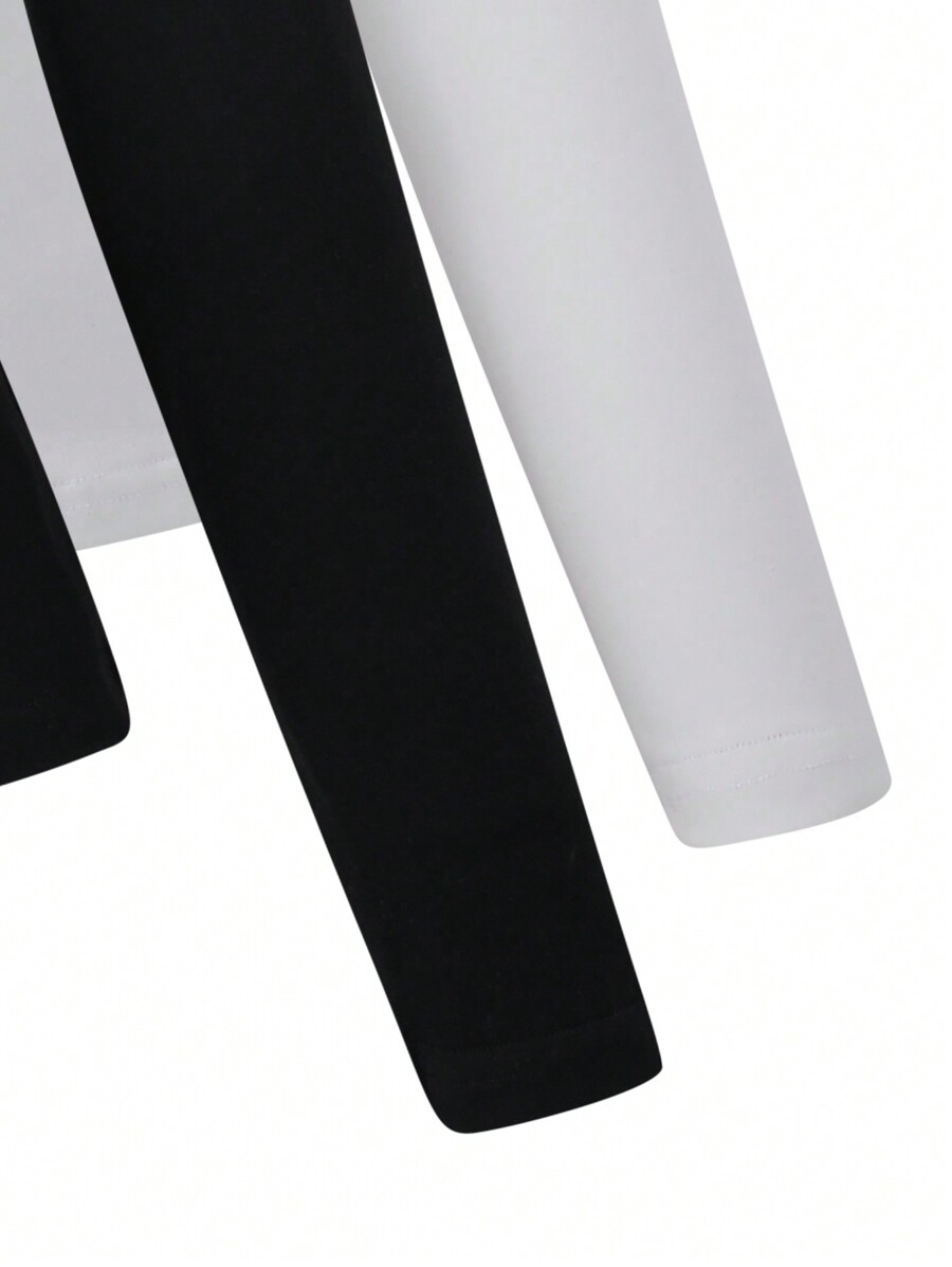 SHEIN Classic Solid Color T-Shirts For Teenage Girls, Simple & Elegant ...