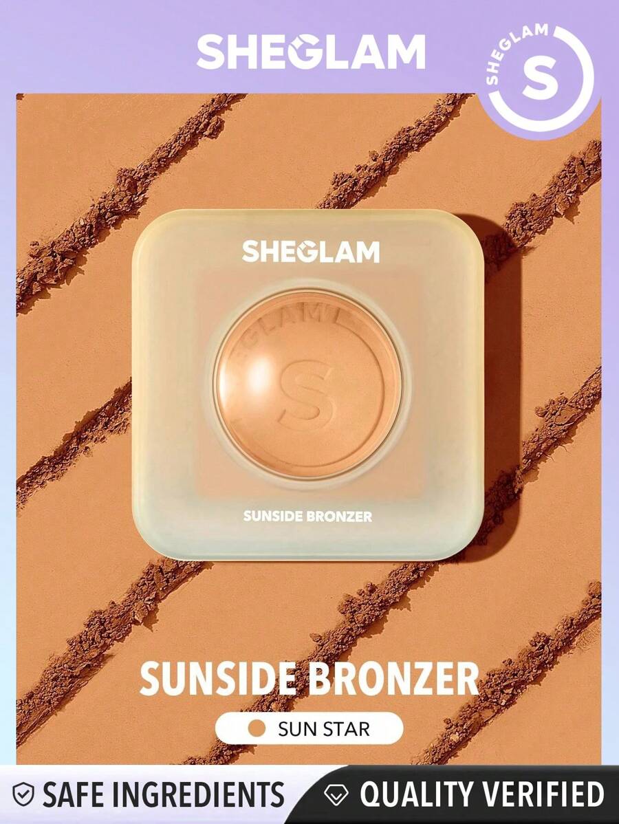 SHEGLAM Sunside Bronzer-Sun Star Powder Contour Long Wear Evenly ...