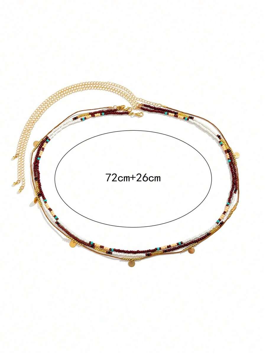 3pcs/Set Sexy Beaded Waist Chain With Bead & Seashell Design Body Chain ...