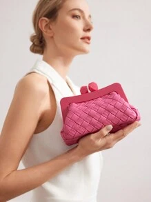 MOTF PREMIUM LADIES' TEXTURE CHAIN CLUTCH BAG | SHEIN USA