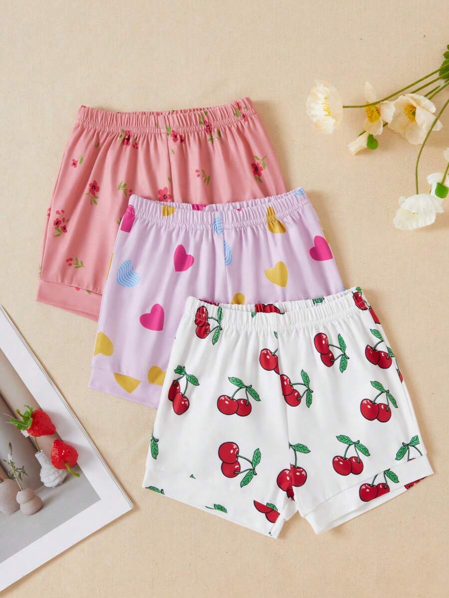 Conjunto De Ropa Interior Multicolor Para Niñas Jóvenes Con Estampado ...