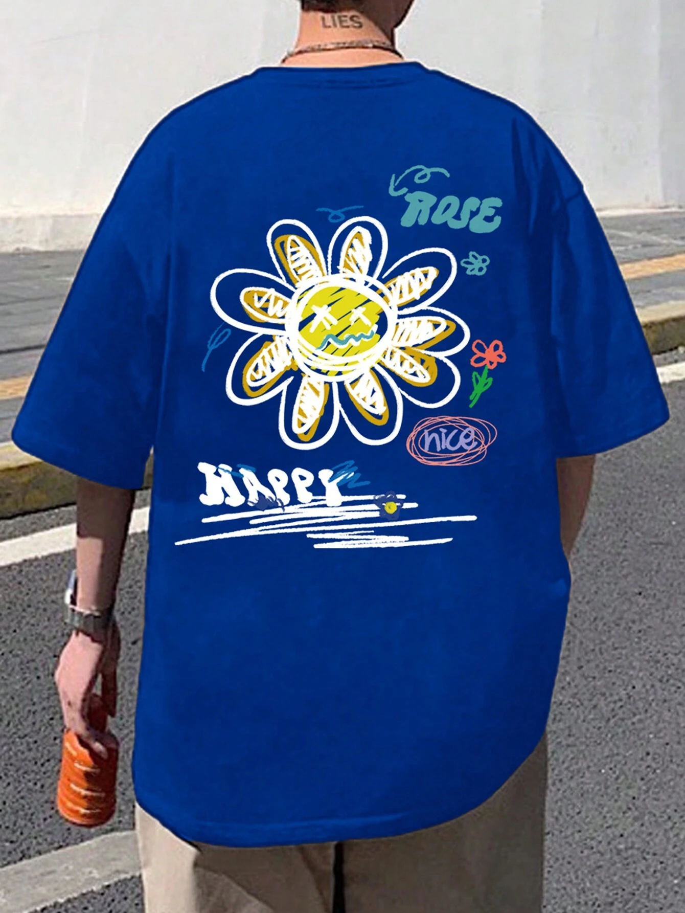 Manfinity EMRG Men Cartoon And Letter Graphic Oversized Tee | SHEIN USA