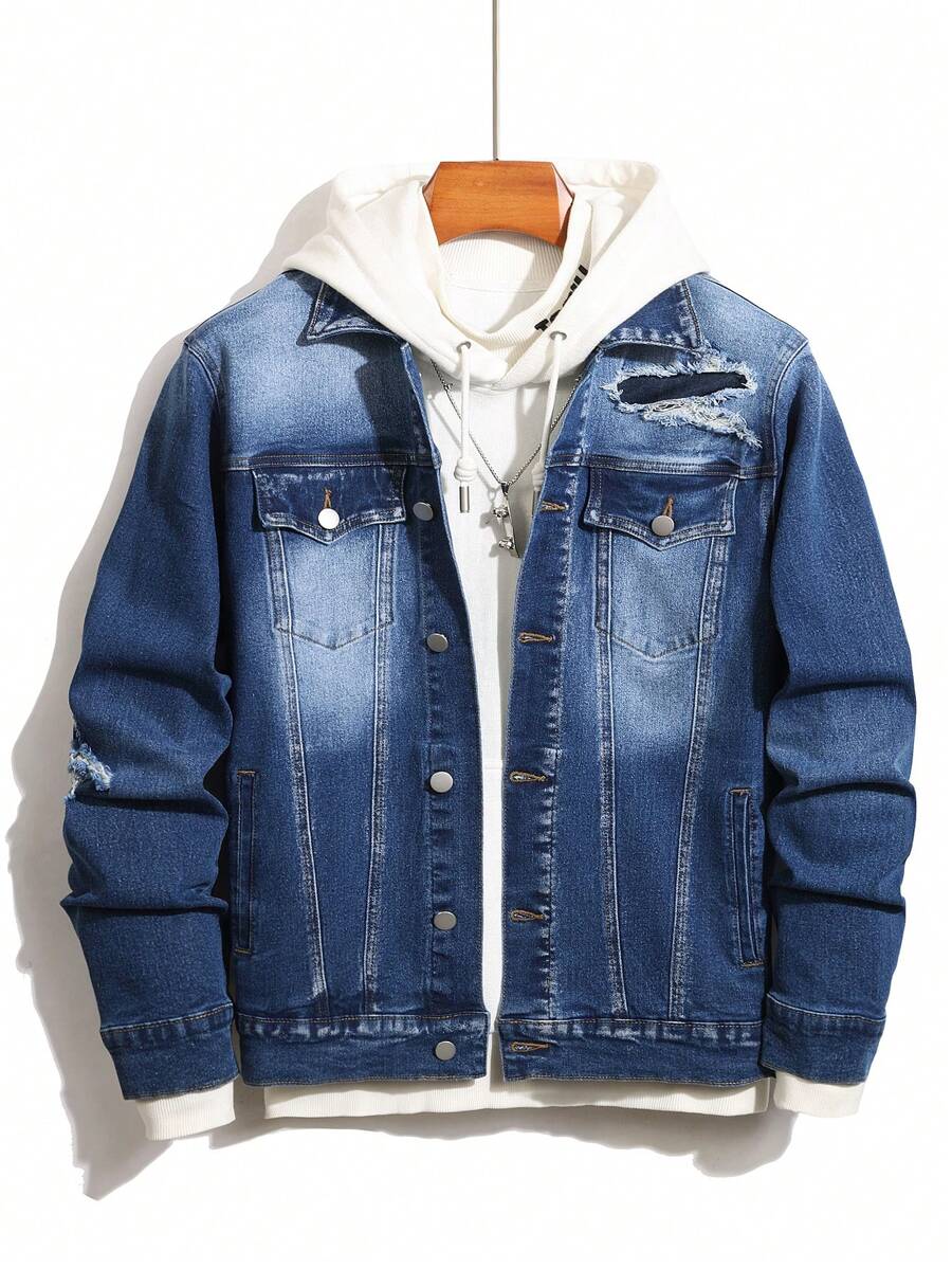 Men's Simple Denim Jacket | SHEIN USA
