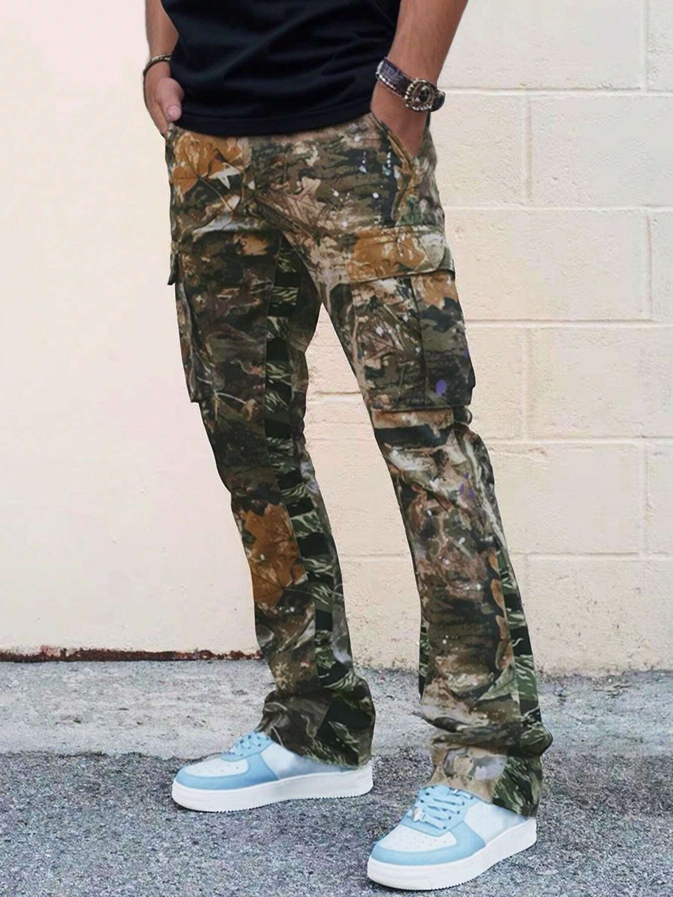 Manfinity EMRG Men's Full-Print Cargo Pants | SHEIN USA