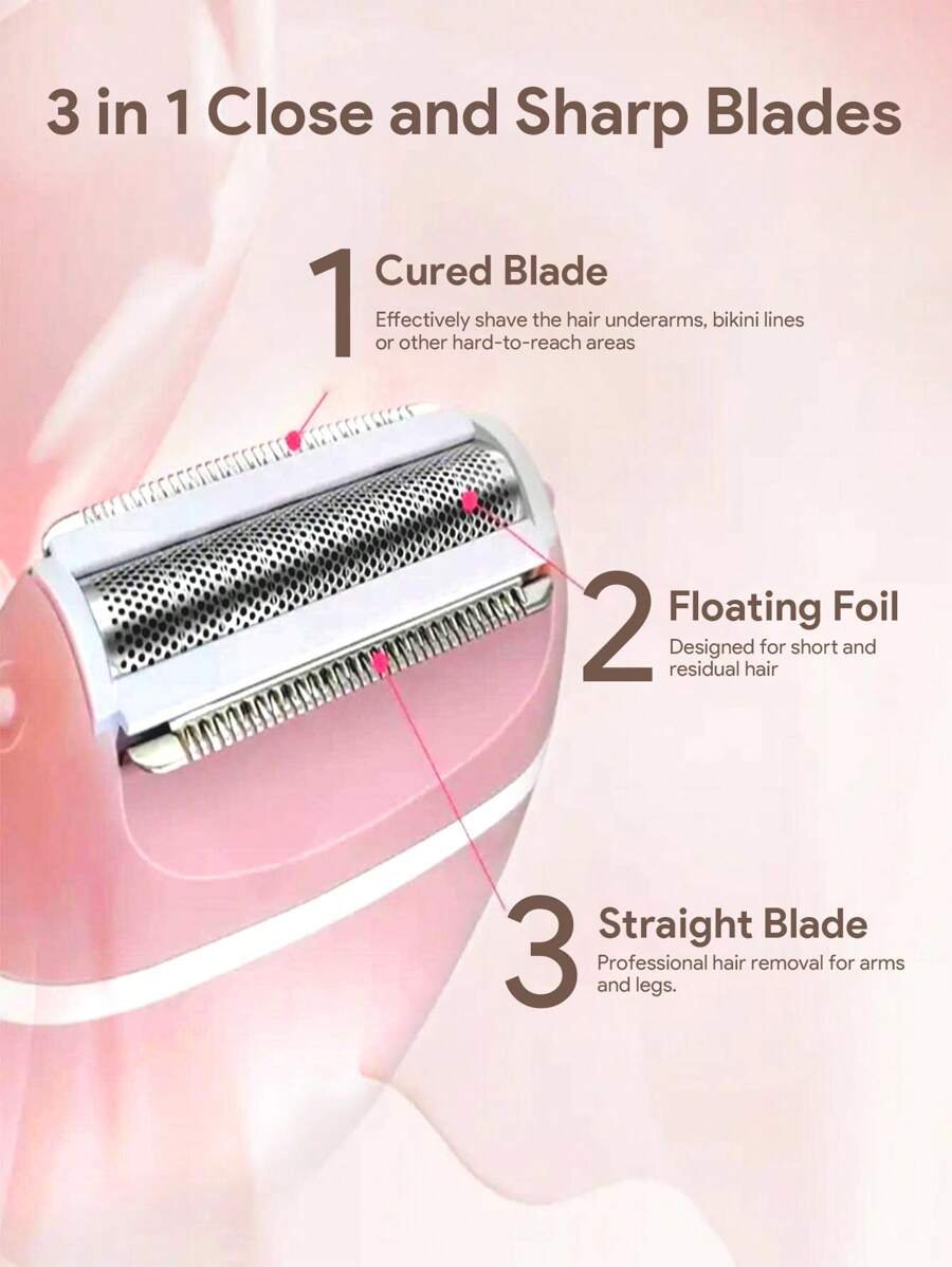 Teckwe Epilator,2*AAA Batteries Portability Removal Device,Cordless ...