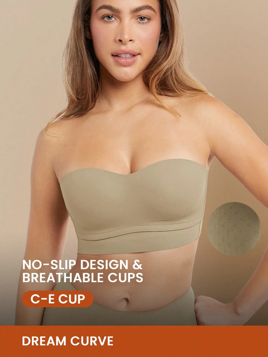 LUVLETTE Dream Curve Support +Wireless Longline Strapless Bra | SHEIN USA