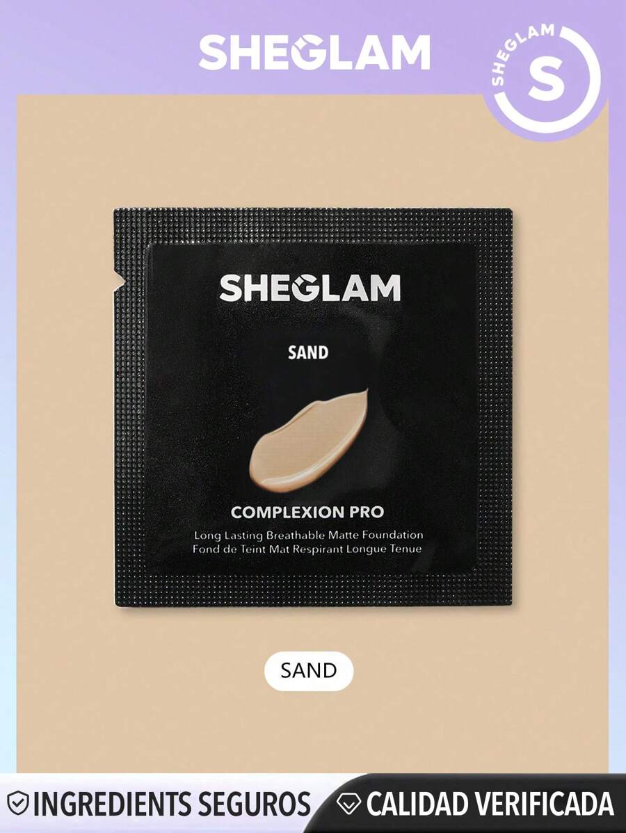 SHEGLAM Muestra De La Base Mate Transpirable De Larga Duración Pro Complexion - Arena Mate, Que ...