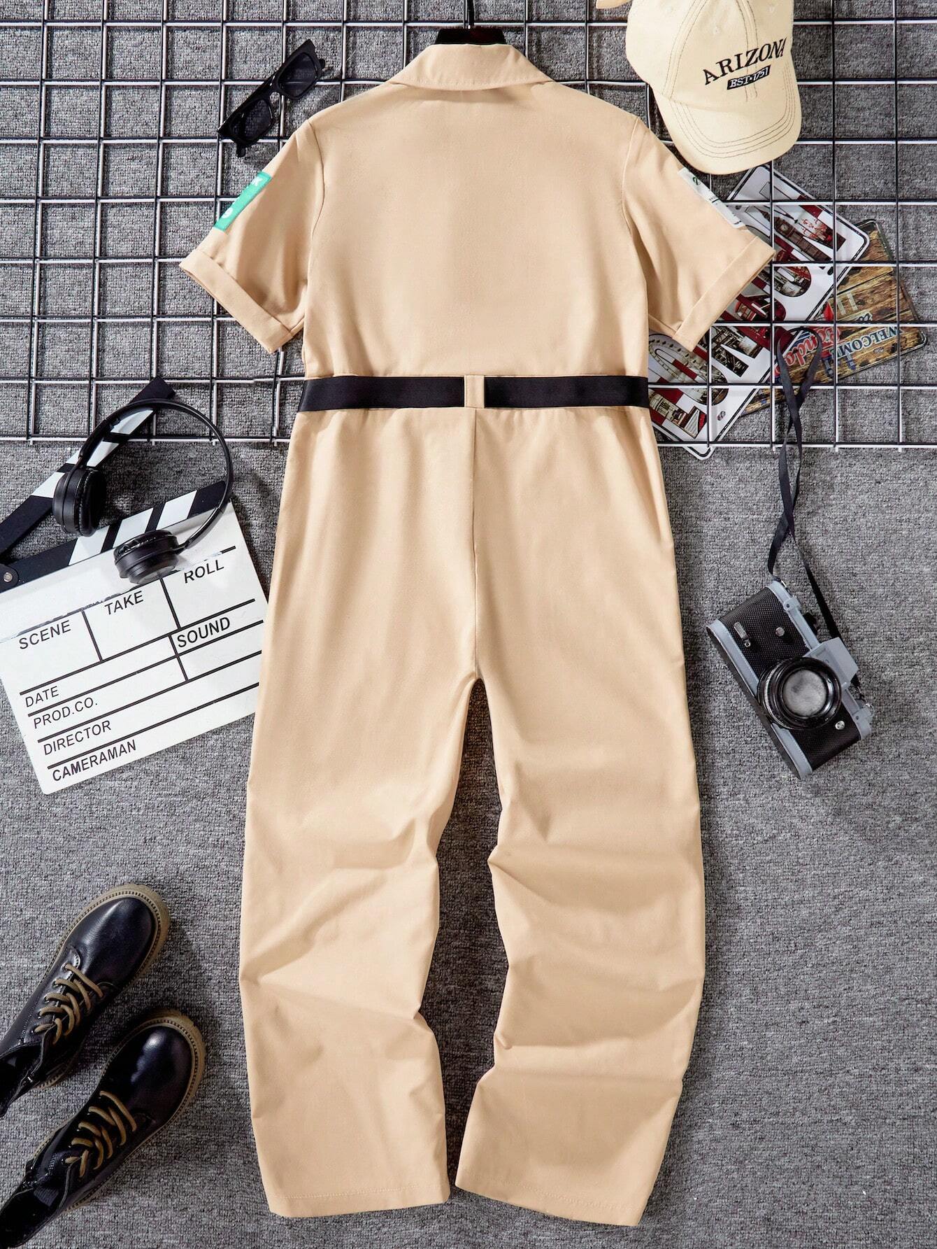 SHEIN One-Piece Cool And Stylish Hip-Hop Style Jumpsuit With Flap ...