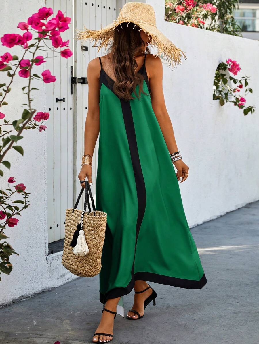 Selianne Abito estivo casual a cami color block oversize | SHEIN ITALIA