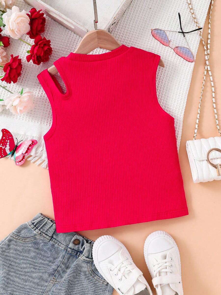 Tween Girl Summer Tank Top ,Edgy, Unique Hollow Design, Soft Fabric ...