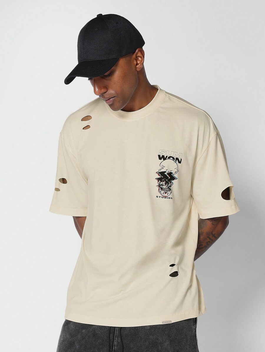 SUMWON SUMWON Brand Men\'s T-Shirt | SHEIN USA