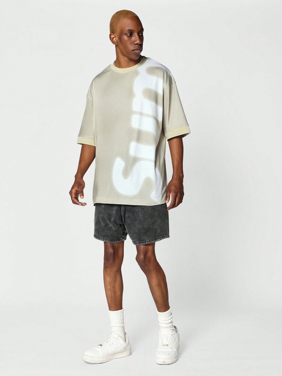 SUMWON Camiseta com Logo SUMWON para Homens | SHEIN Brasil