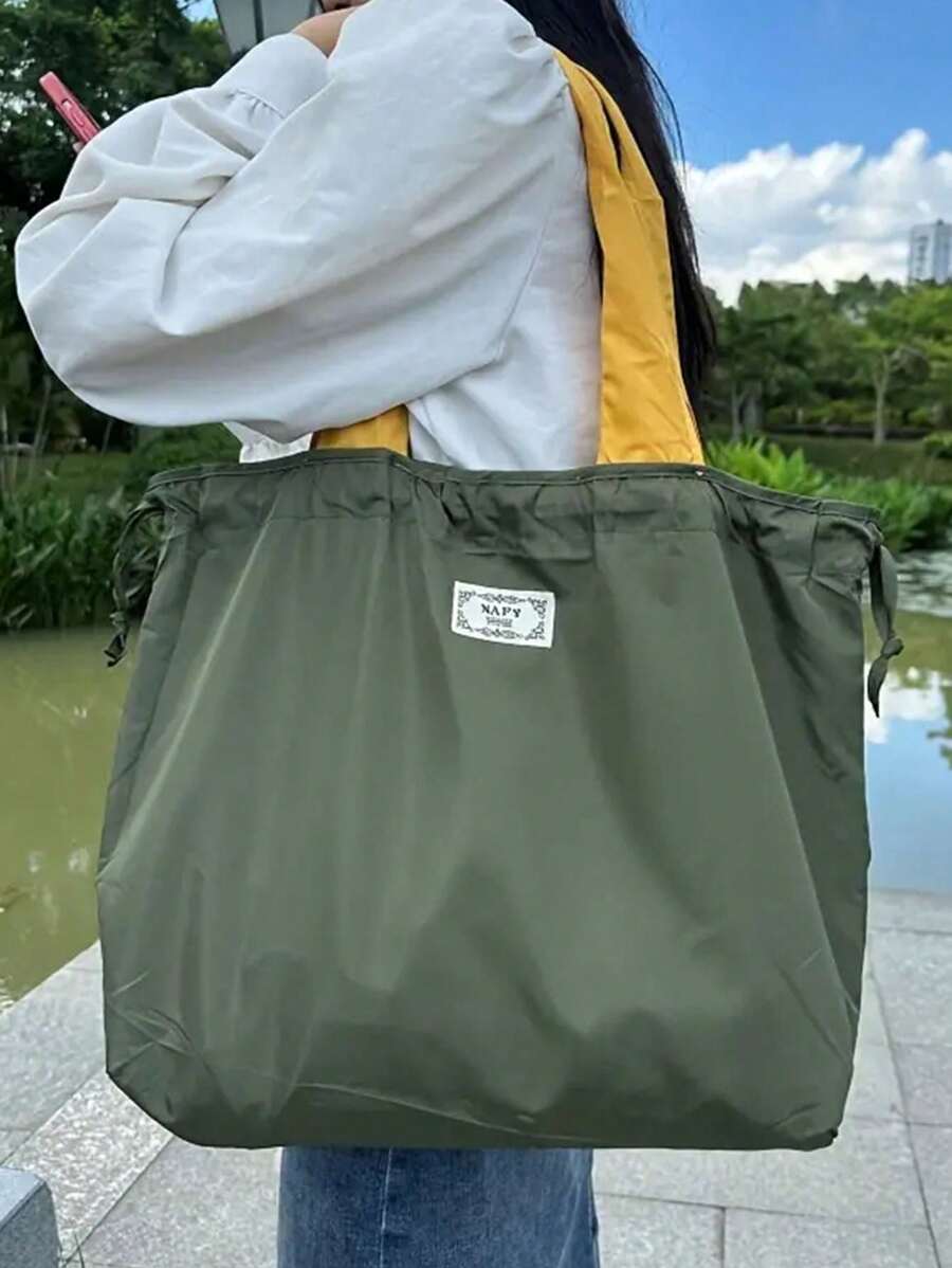 Drawstring -Friendly Fashion Supermarket Shopping Bag Foldable Shopping ...