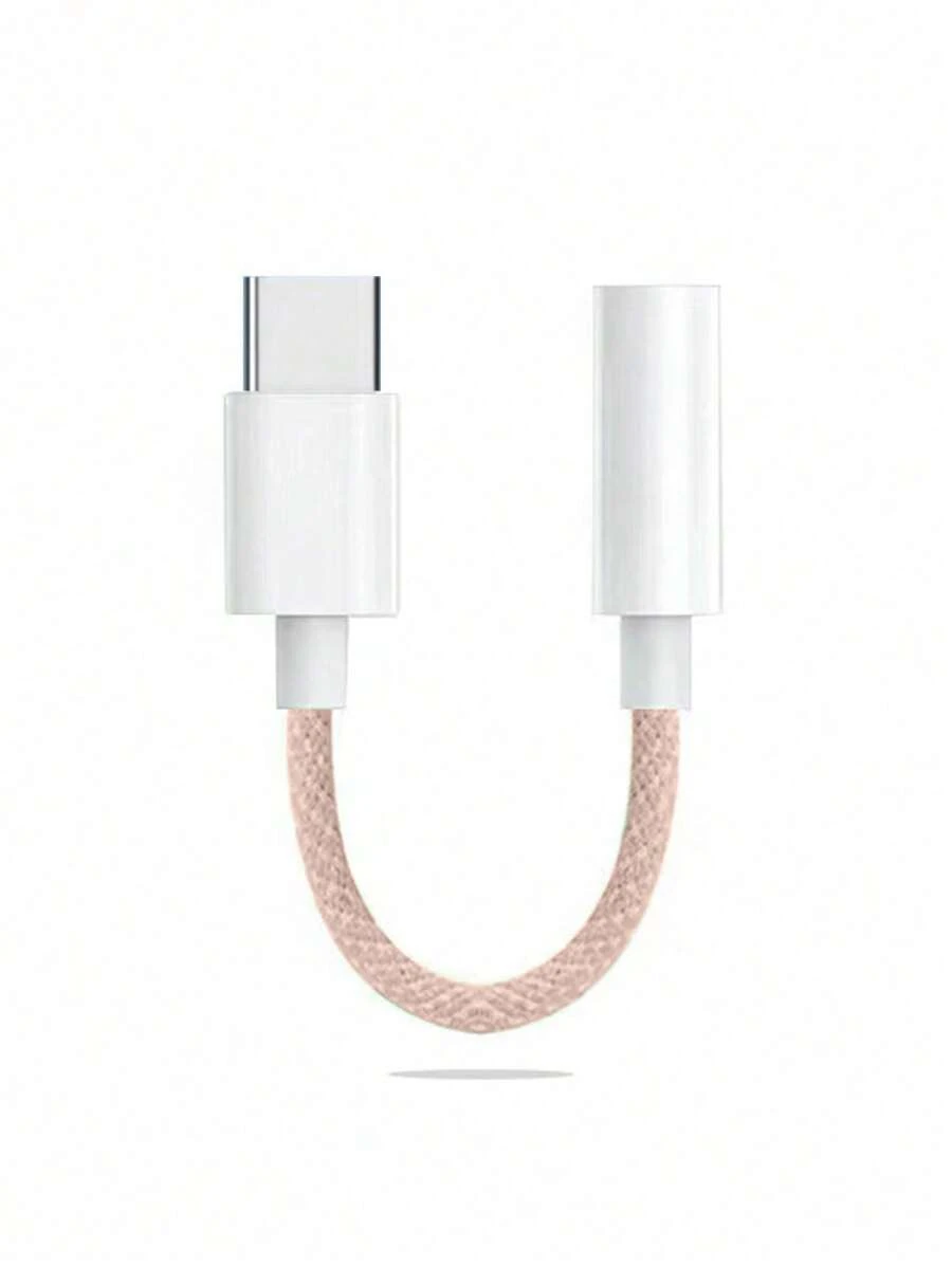 1pc Type C To 3.5mm Headphone Jack Adapter, Compatible With Samsung ...