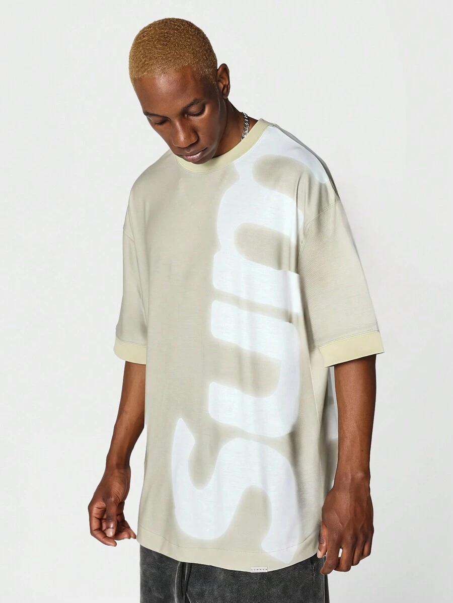 SUMWON Camiseta com Logo SUMWON para Homens | SHEIN Brasil