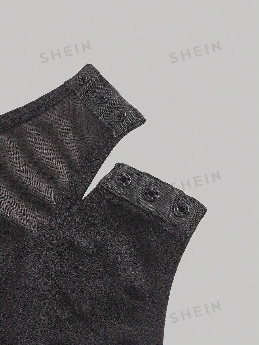 SHEIN MOD Plus Size Women Summer Front Big Bow Black And White ...