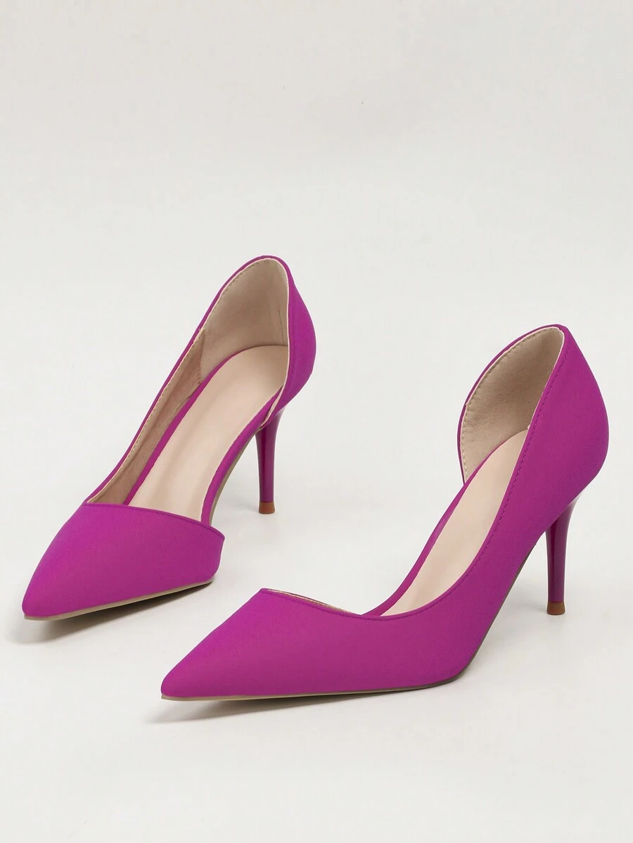 Fall/Winter 2025 Fashion Pointed Toe Side Cutout Sexy Slim Stiletto ...