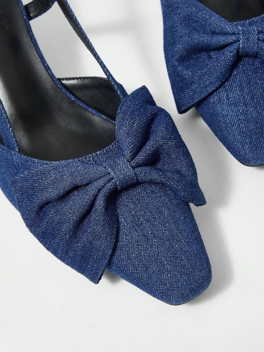 MOTF PREMIUM WOMEN'S COMFORTABLE LOW HEEL POINTED TOE SINGLE SHOES WITH ...