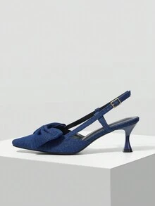 MOTF PREMIUM WOMEN'S COMFORTABLE LOW HEEL POINTED TOE SINGLE SHOES WITH ...