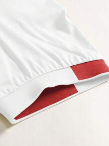 Manfinity Homme Men Stylish Red And White Polo Shirt In Summer | SHEIN USA