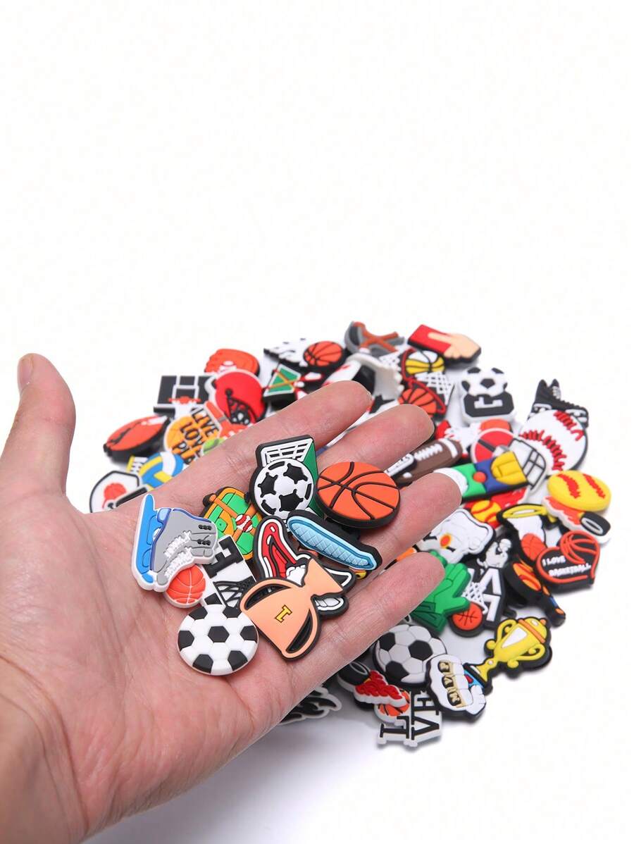 5/10/20/30/50/100pcs Sports Themed Random Shoe Sticker. Cute And ...