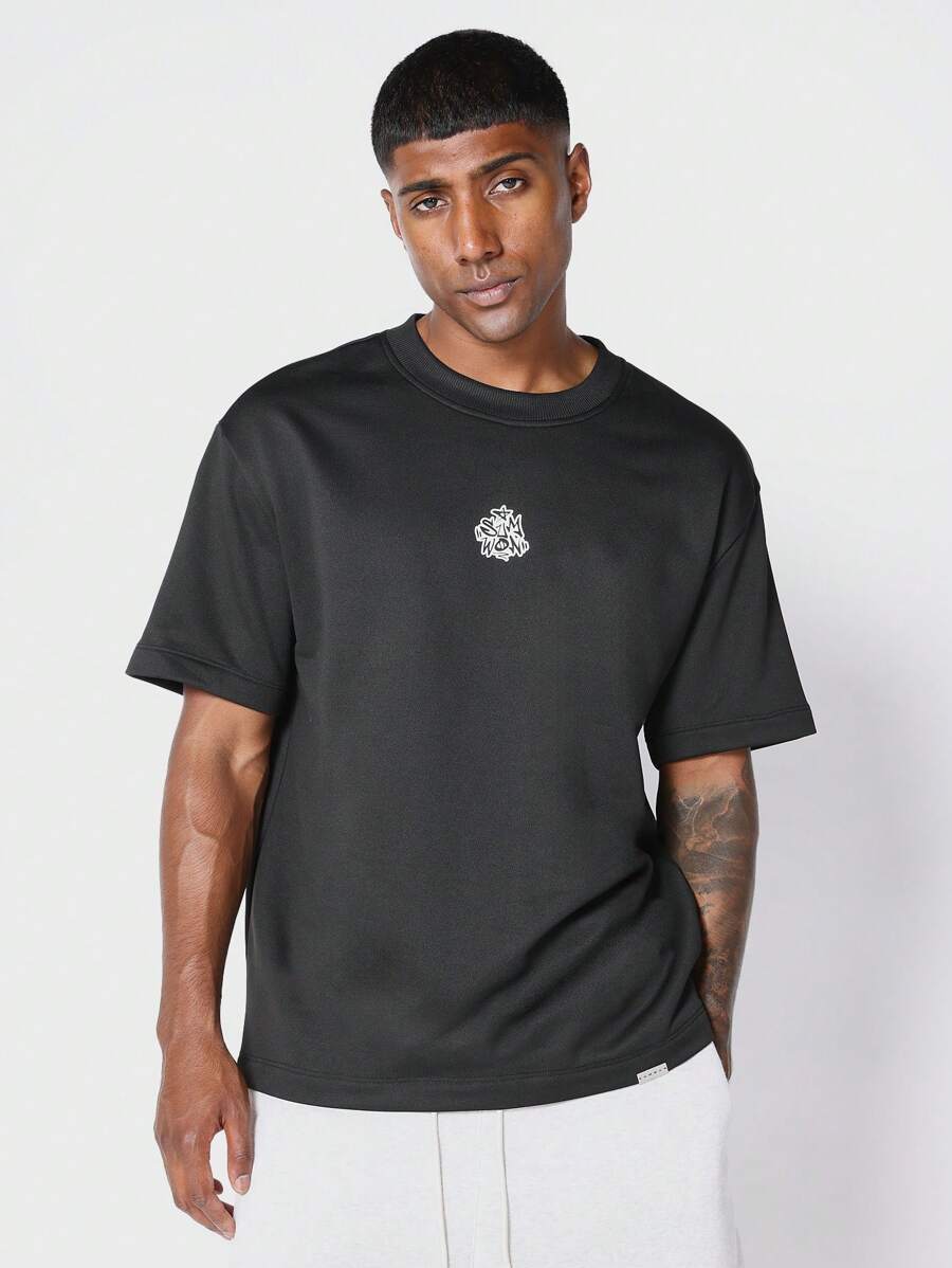 SUMWON Regular Fit Tee With Front And Back Graphic Print | SHEIN USA