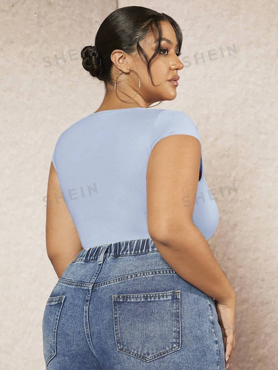 SHEIN BAE Ropa barata de talla grande para las vacaciones de primavera ...