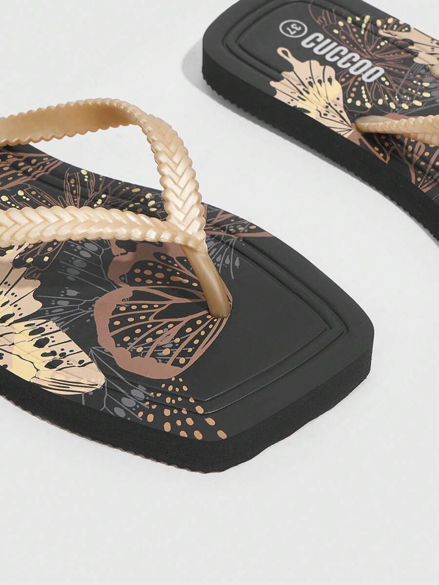 Ladies' Stylish Casual Flip-Flop Suitable For Daily Matching For Summer ...
