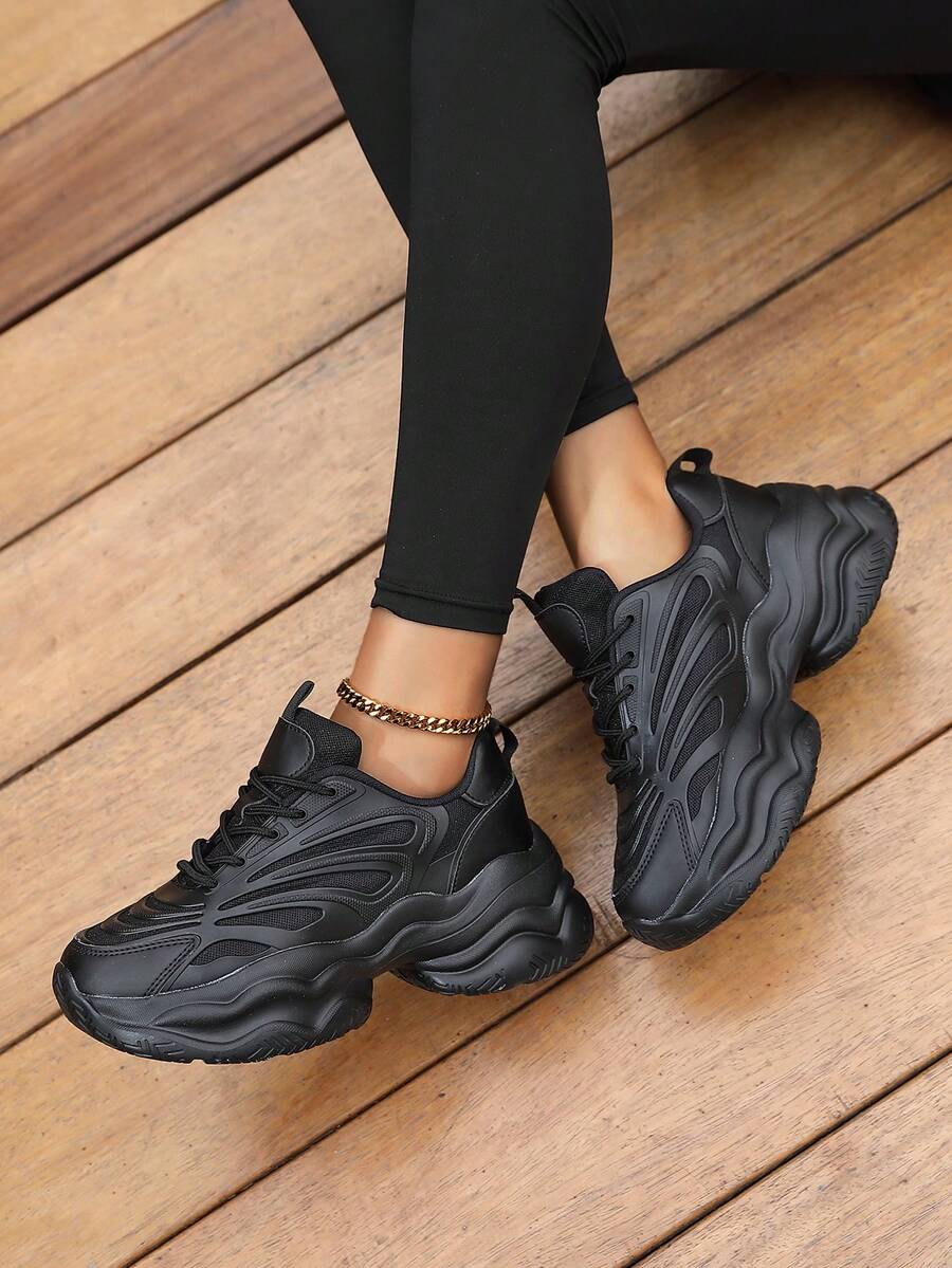 Atmungsaktive Sportschuhe für Frauen 2024 Frühling Sommer neue dicke ...
