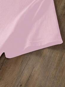 Calvaya Plus Size Love Slogan Print Round Neck Short Sleeve T-Shirt ...