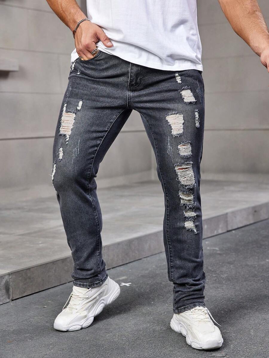 Manfinity LEGND Men Distressed Casual Jeans | SHEIN UK
