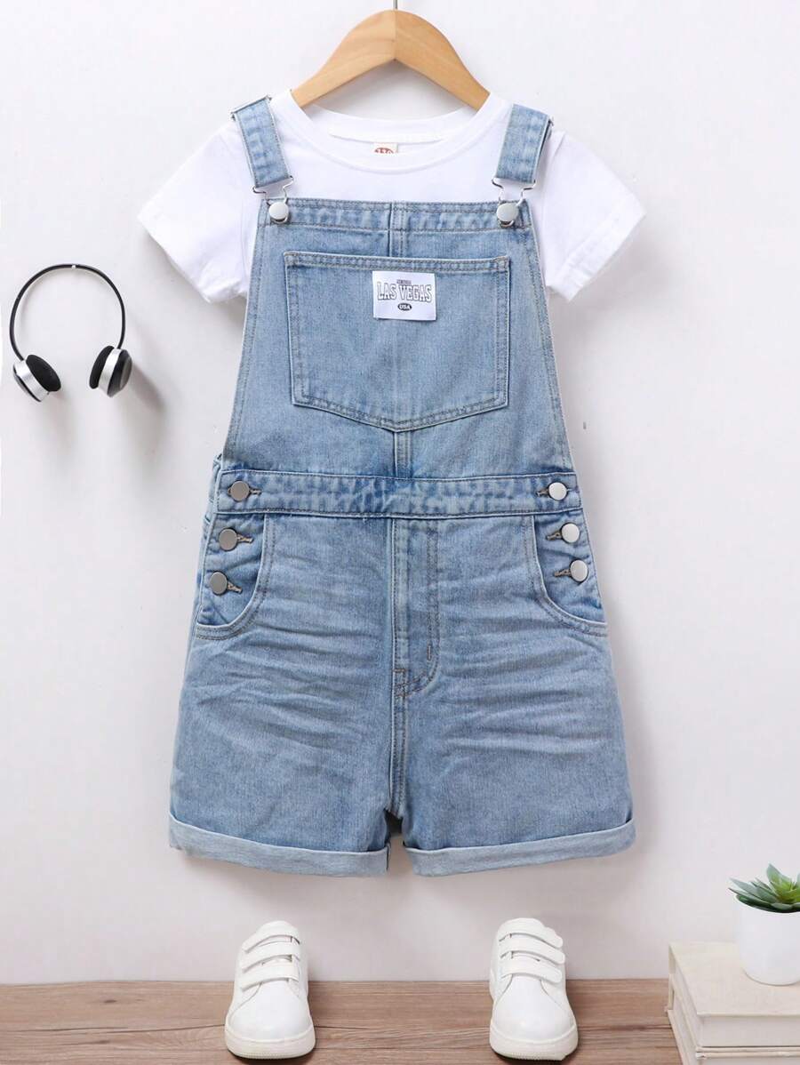 Tween Girl Basic Casual Daily Style Light Blue Washed Jean Featuring ...