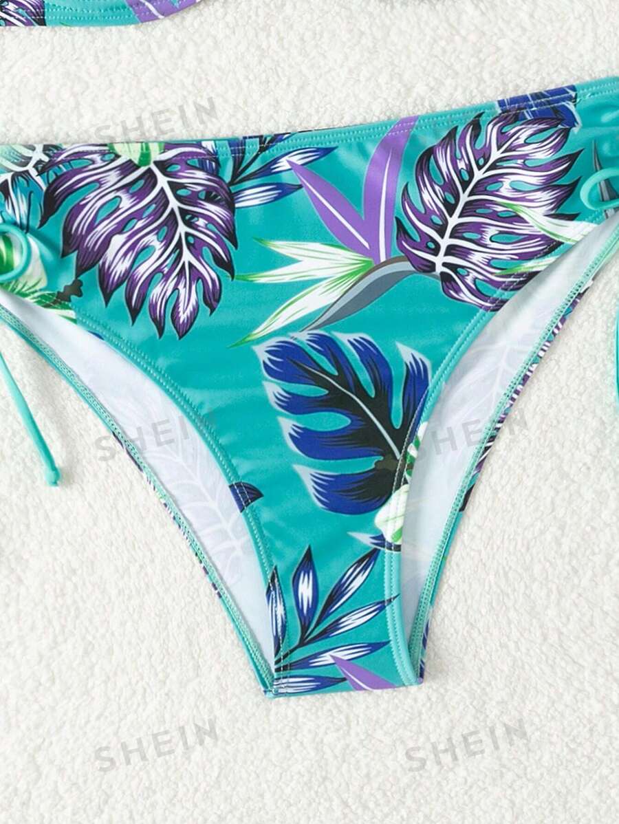 Shein Swim Vcay Women Swimsuit Set With Padded Cups Random Floral