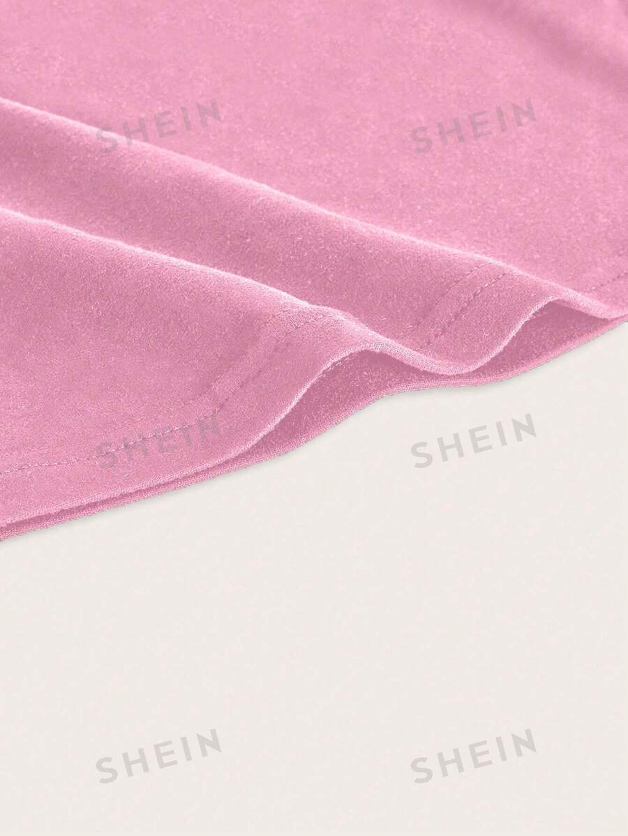 SHEIN EZwear Top de Tubo Casual Padrão de Caveira Rosa com Coração, Top ...