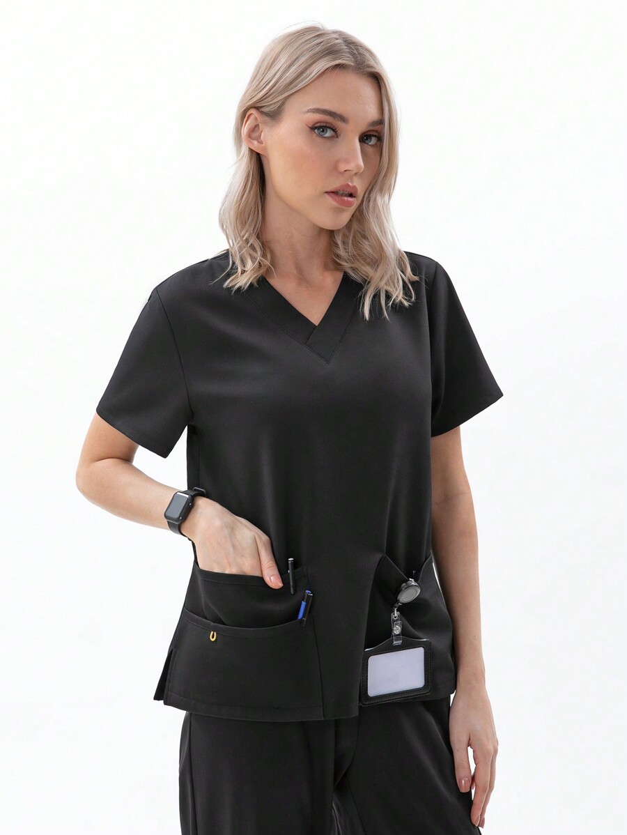 SHEIN TaskFit SHEIN Essnce Women's Summer Nurse Uniform Jogging Wear ...
