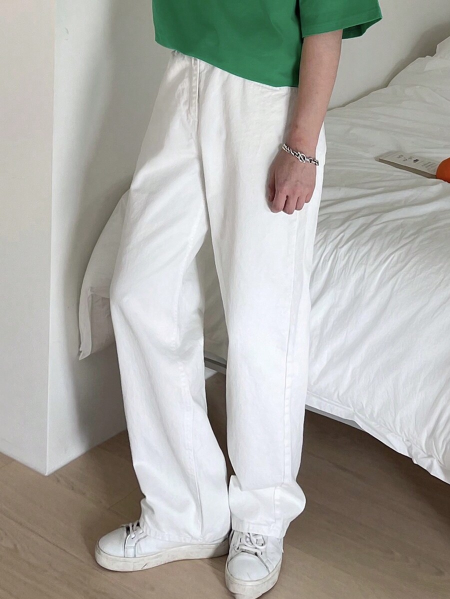 DAZY Men Solid Color Simple Daily Casual Jeans | SHEIN USA