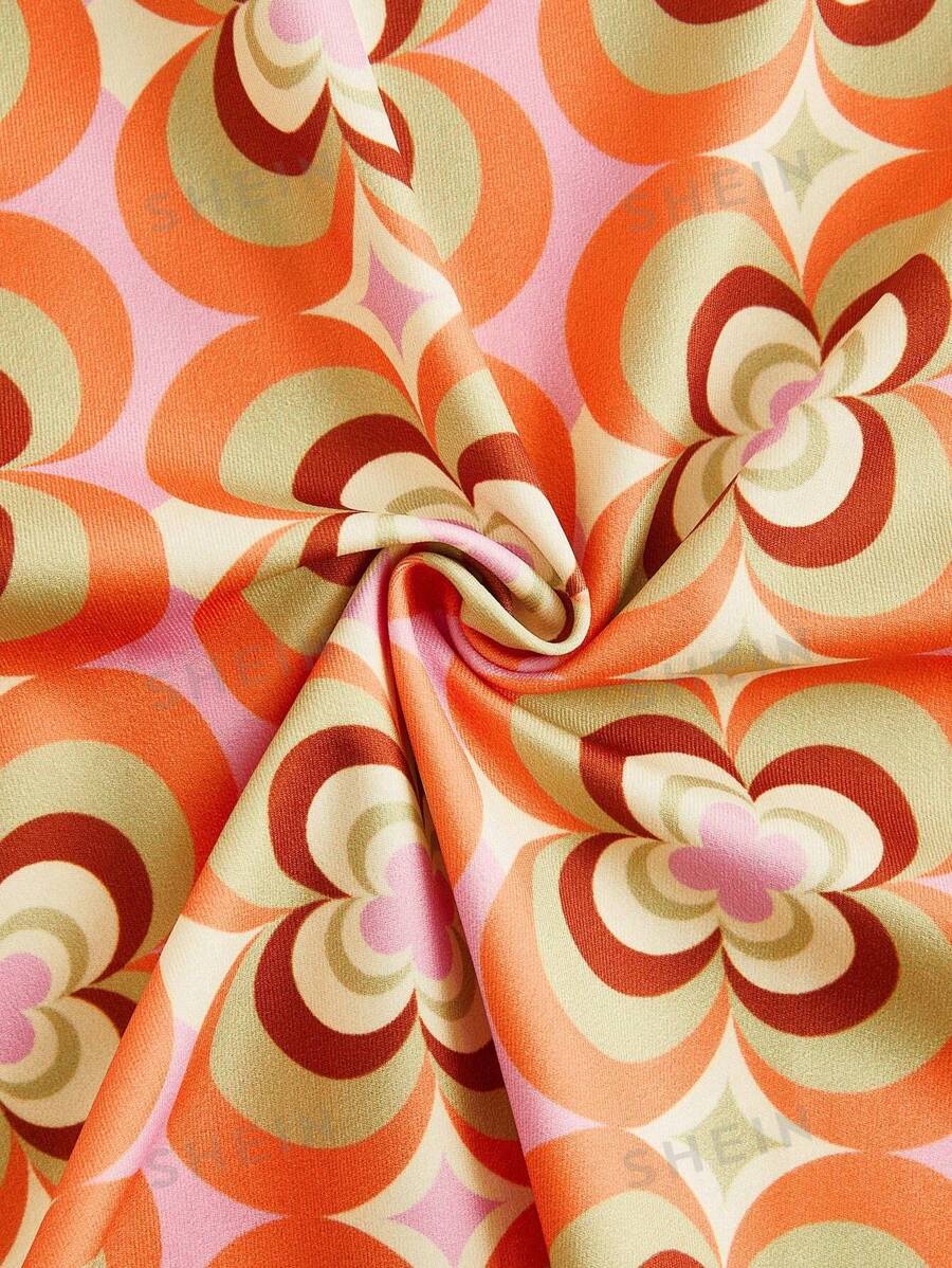 SHEIN DECDS 1960s Vintage Countryside Women's Dress, Spring/Summer ...