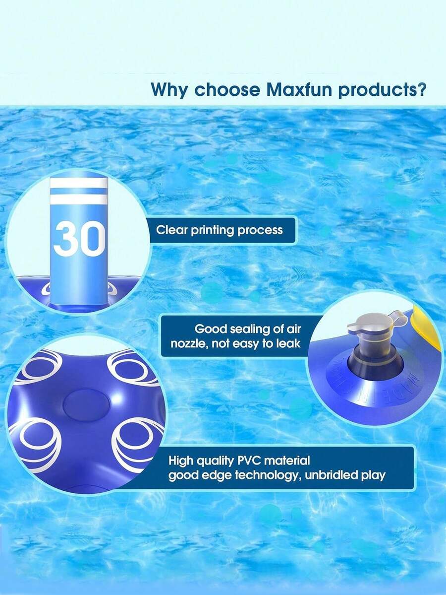 9pcs-The Max Fun Swimming Pool Floating Toy Game Set, Floating ...