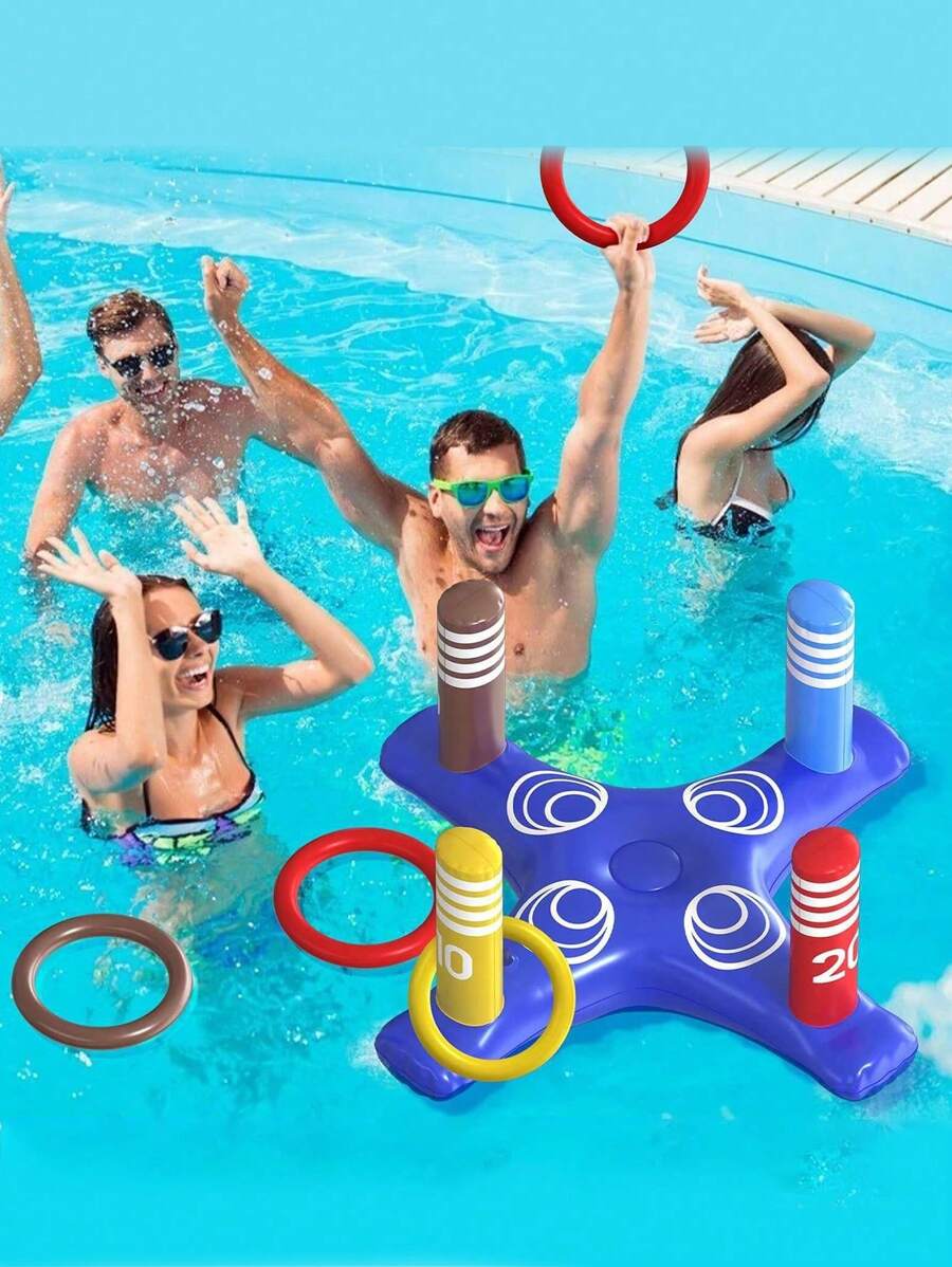 9pcs-The Max Fun Swimming Pool Floating Toy Game Set, Floating ...