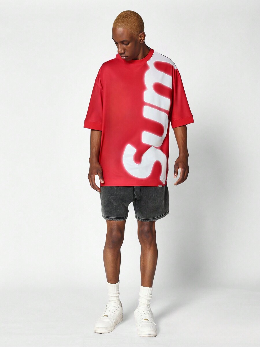 SUMWON Camiseta Masculina Estampada Marca SUMWON | SHEIN Brasil